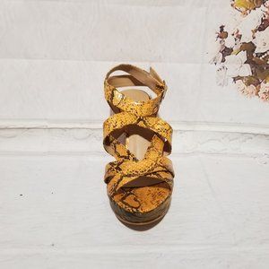 Nicole Lee | Shoes | Tiger Print Paige Wedges Platform Sandals | Poshmark